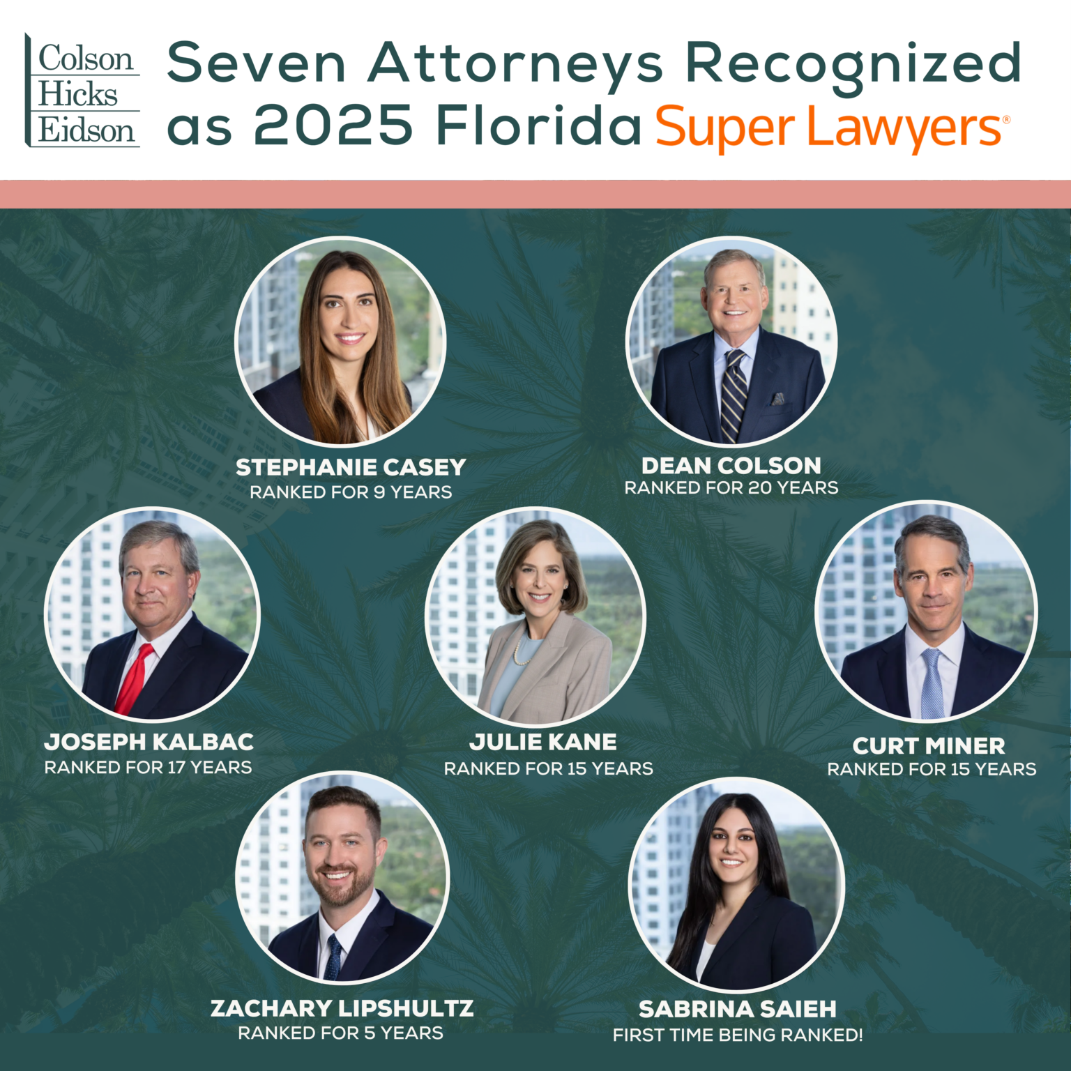 Seven Colson Hicks Eidson Attorneys Recognized in the 2025 Edition of ...